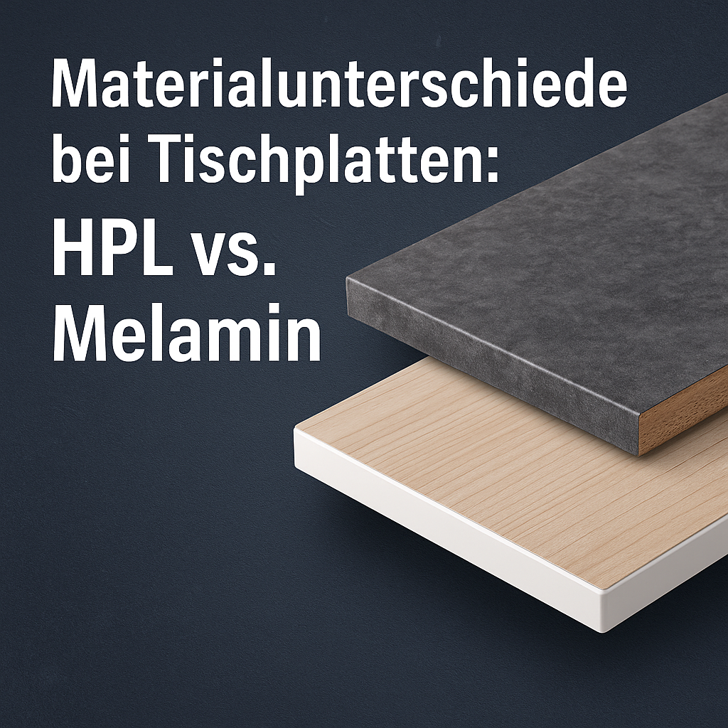 Tischplatten im Vergleich: HPL vs. Melamin – was passt besser? | pemora